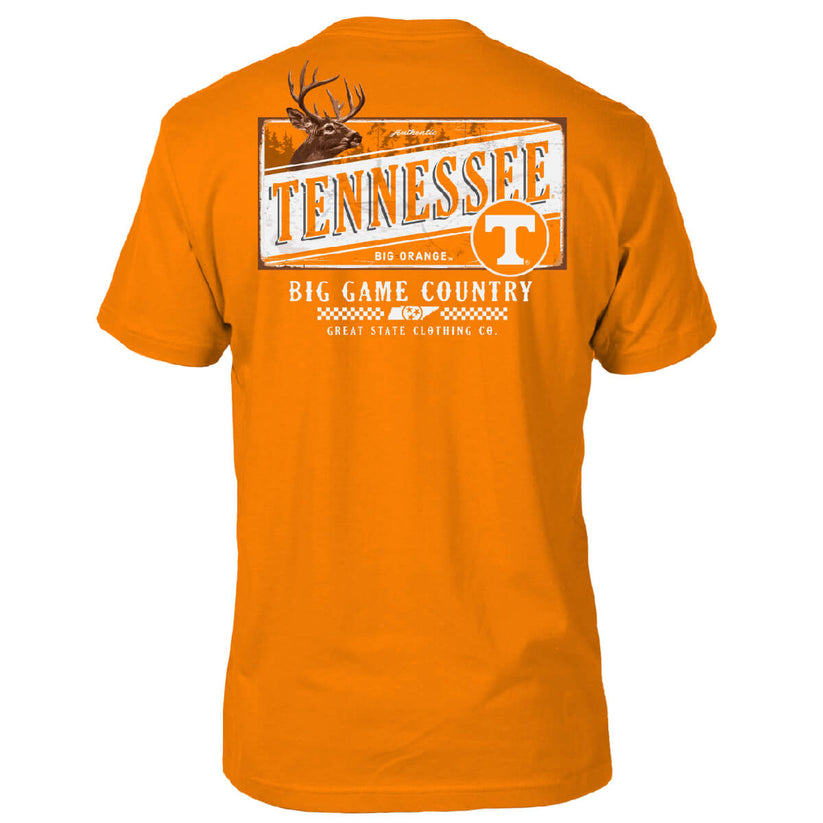 Tennessee Volunteers Big Game Tin Sign T-Shirt – Great State Clothing