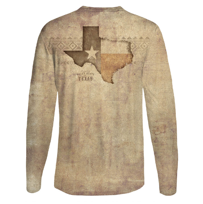 Vintage Texas Map Performance Tee – Great State Clothing